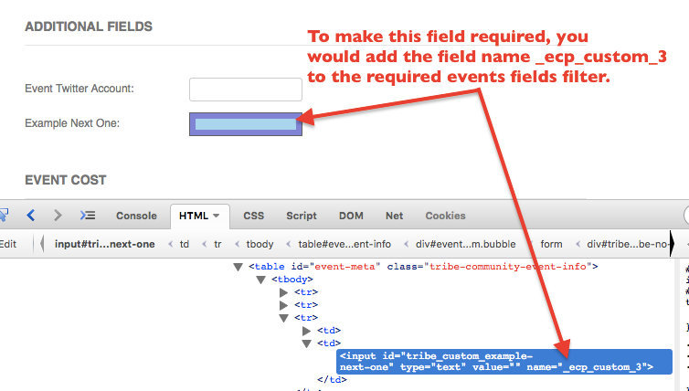 Required Fields for Events Submission Form - Knowledgebase