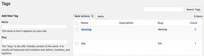 Event Tags - Knowledgebase