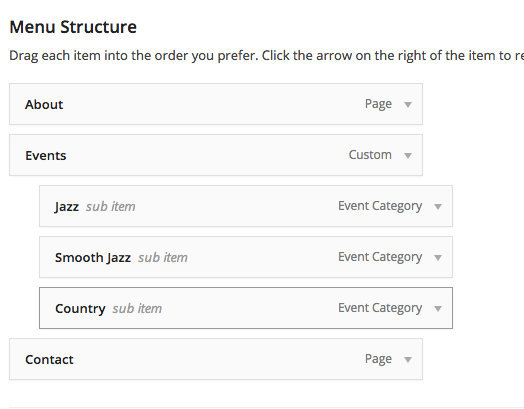 Event Categories - Knowledgebase