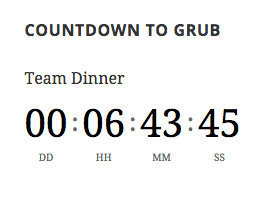 Events Countdown Widget Settings - Knowledgebase