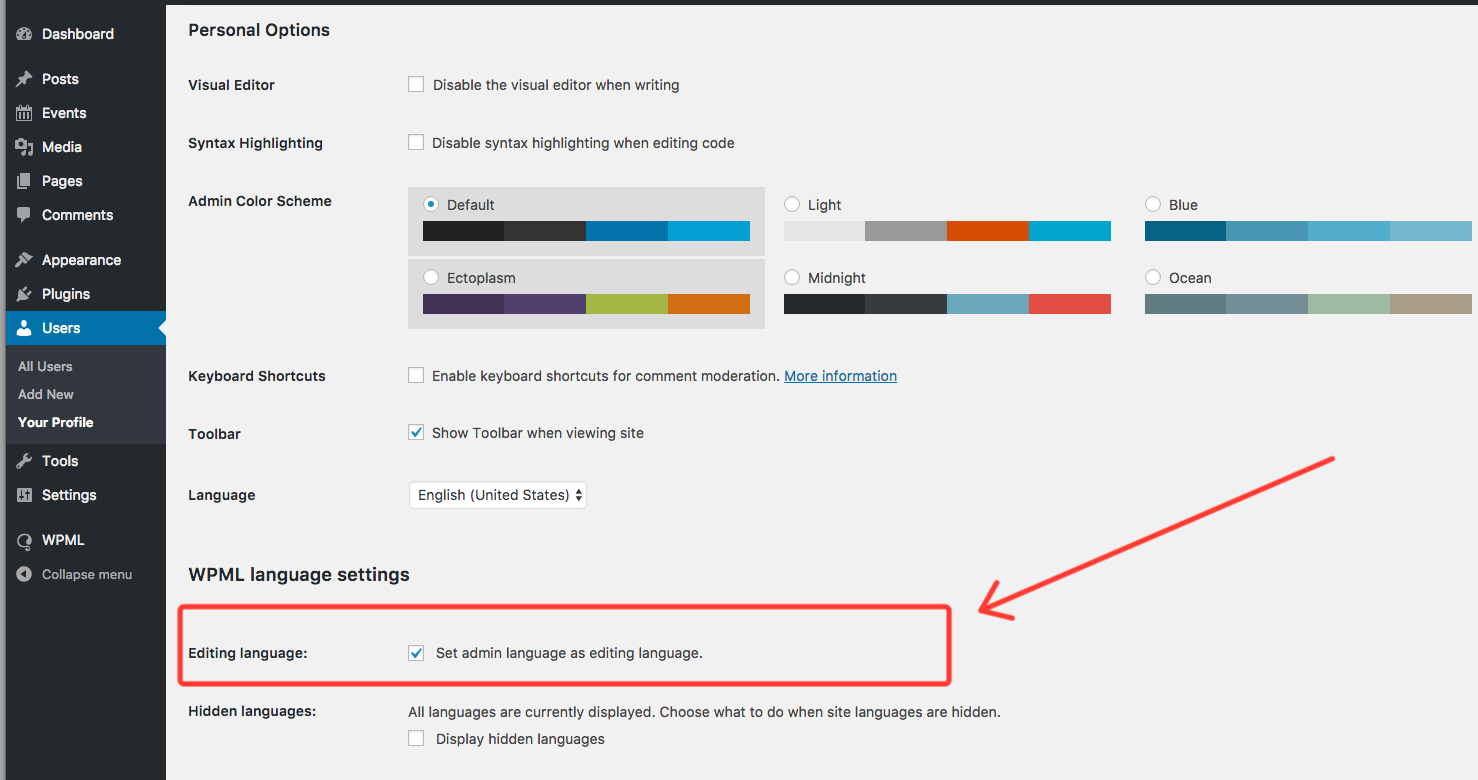 WPML Configuration - Knowledgebase