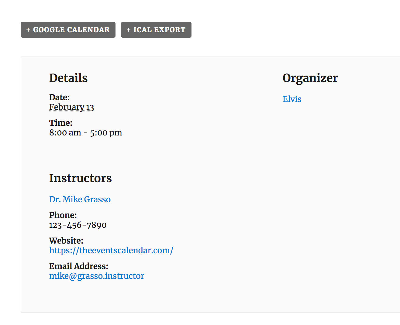 Working with Venue and Organizer Custom Post Types - Knowledgebase