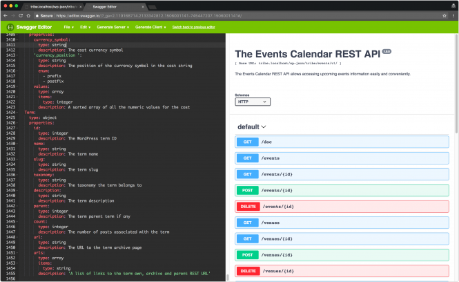 The Events Calendar REST API Reference - Knowledgebase