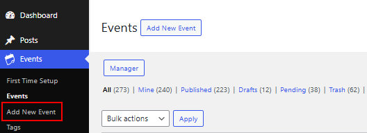 Important Event Settings - Knowledgebase