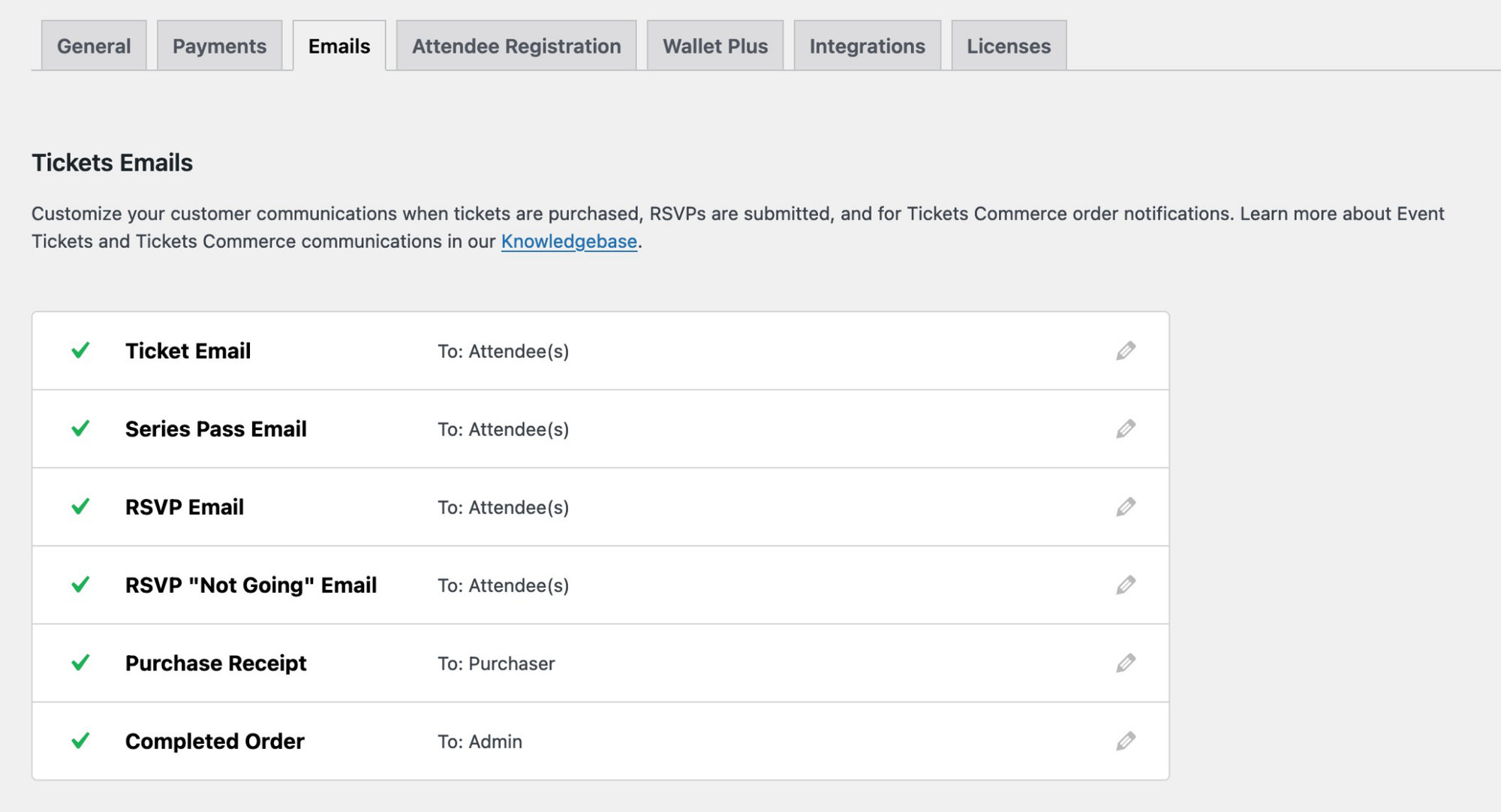 Event Tickets Settings Overview - Knowledgebase