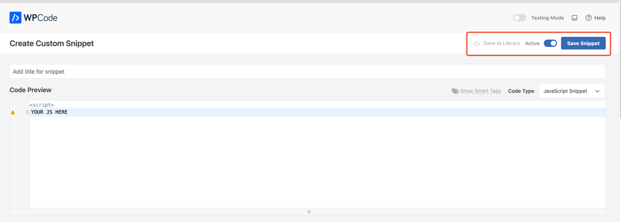 Using Custom Code Snippets - Knowledgebase
