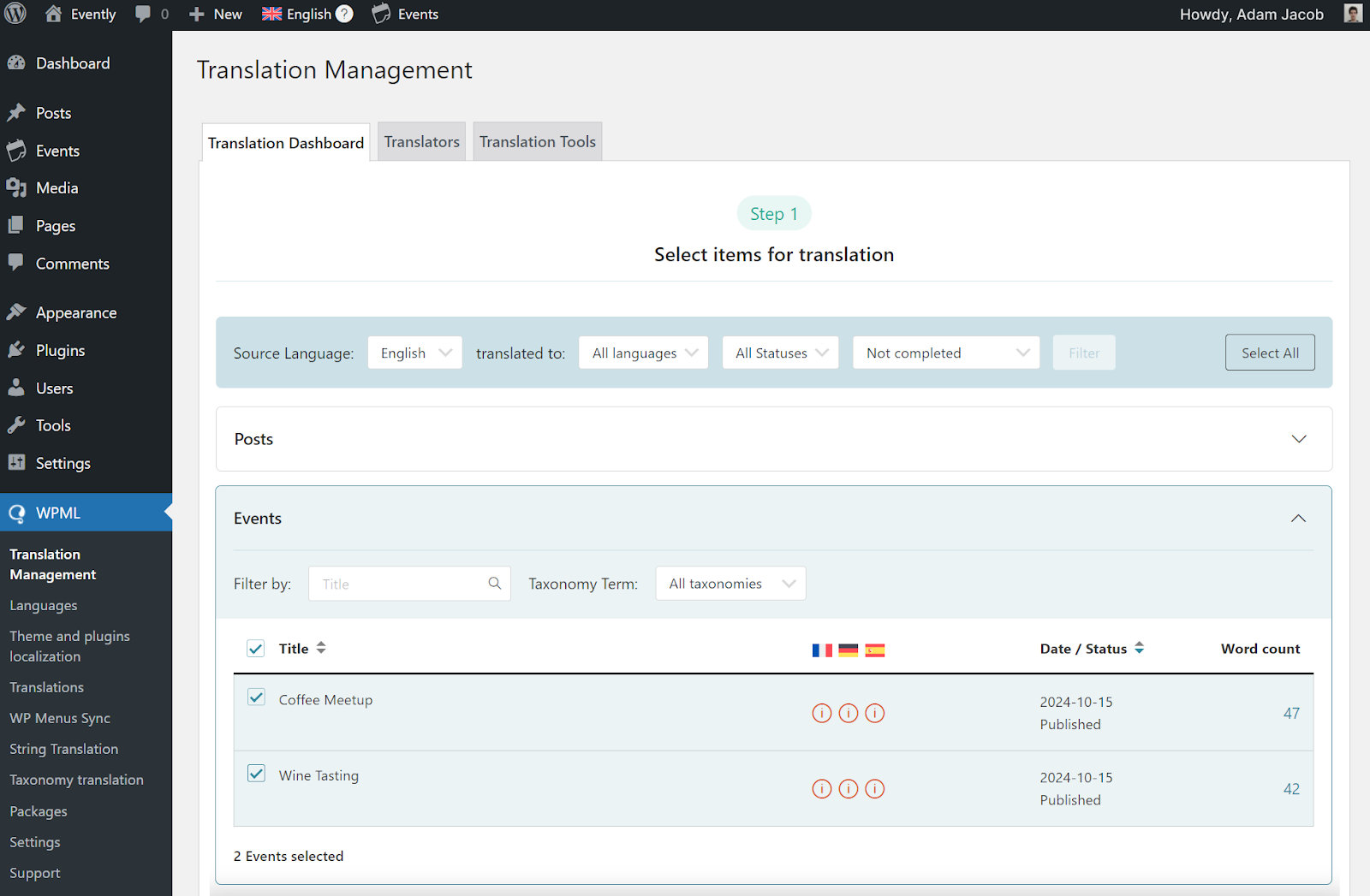 WPML Configuration - Knowledgebase