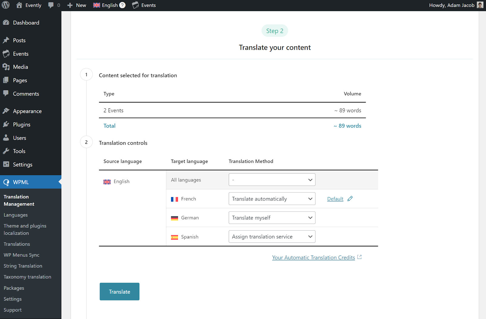 WPML Configuration - Knowledgebase