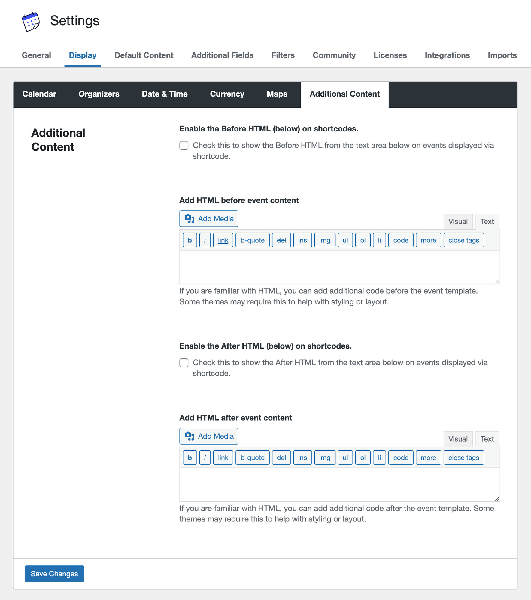 Advanced Template Settings - Knowledgebase