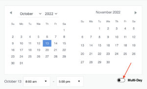 Multi-Day Events - Knowledgebase