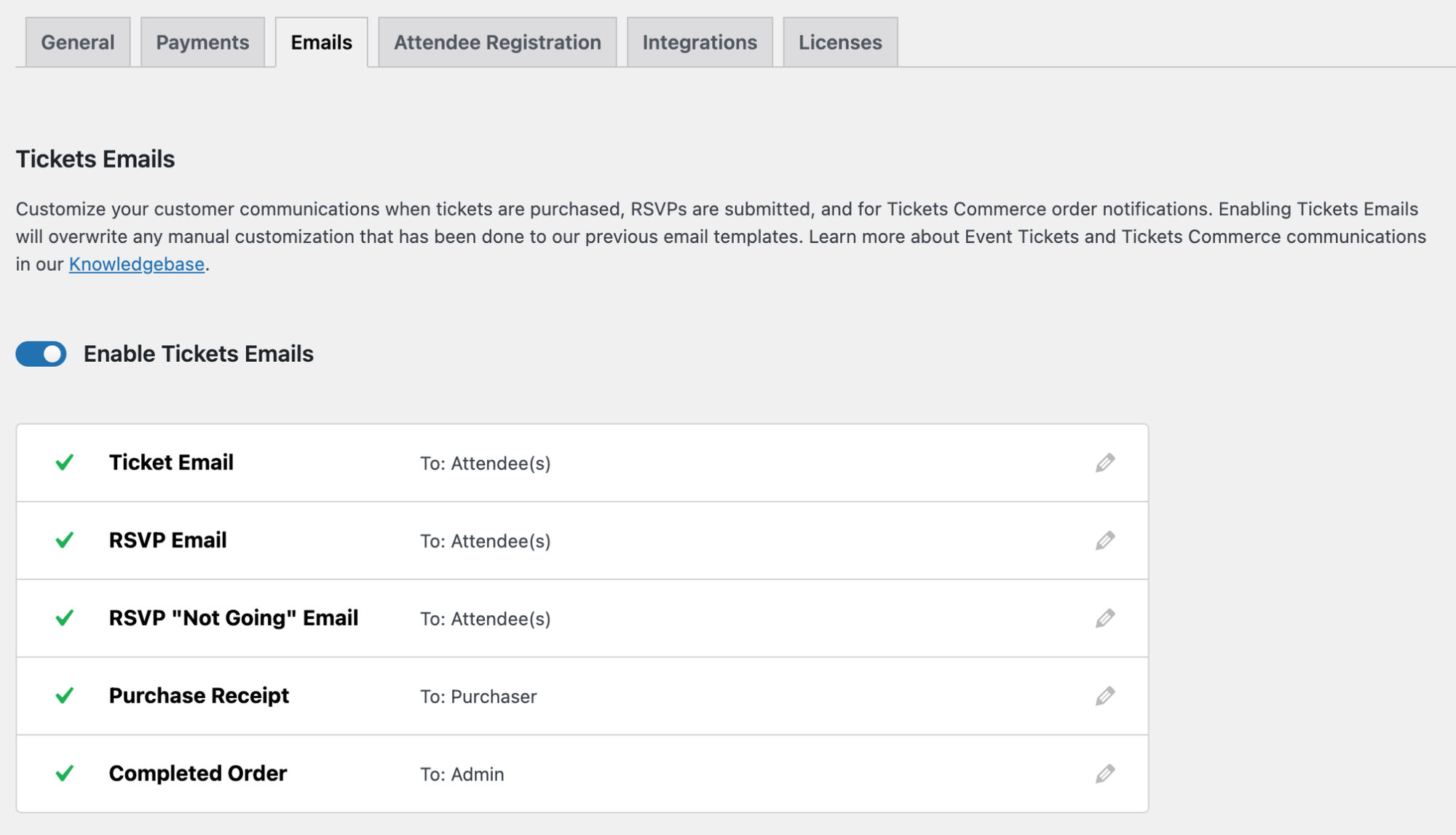 Event Tickets Settings Overview - Knowledgebase