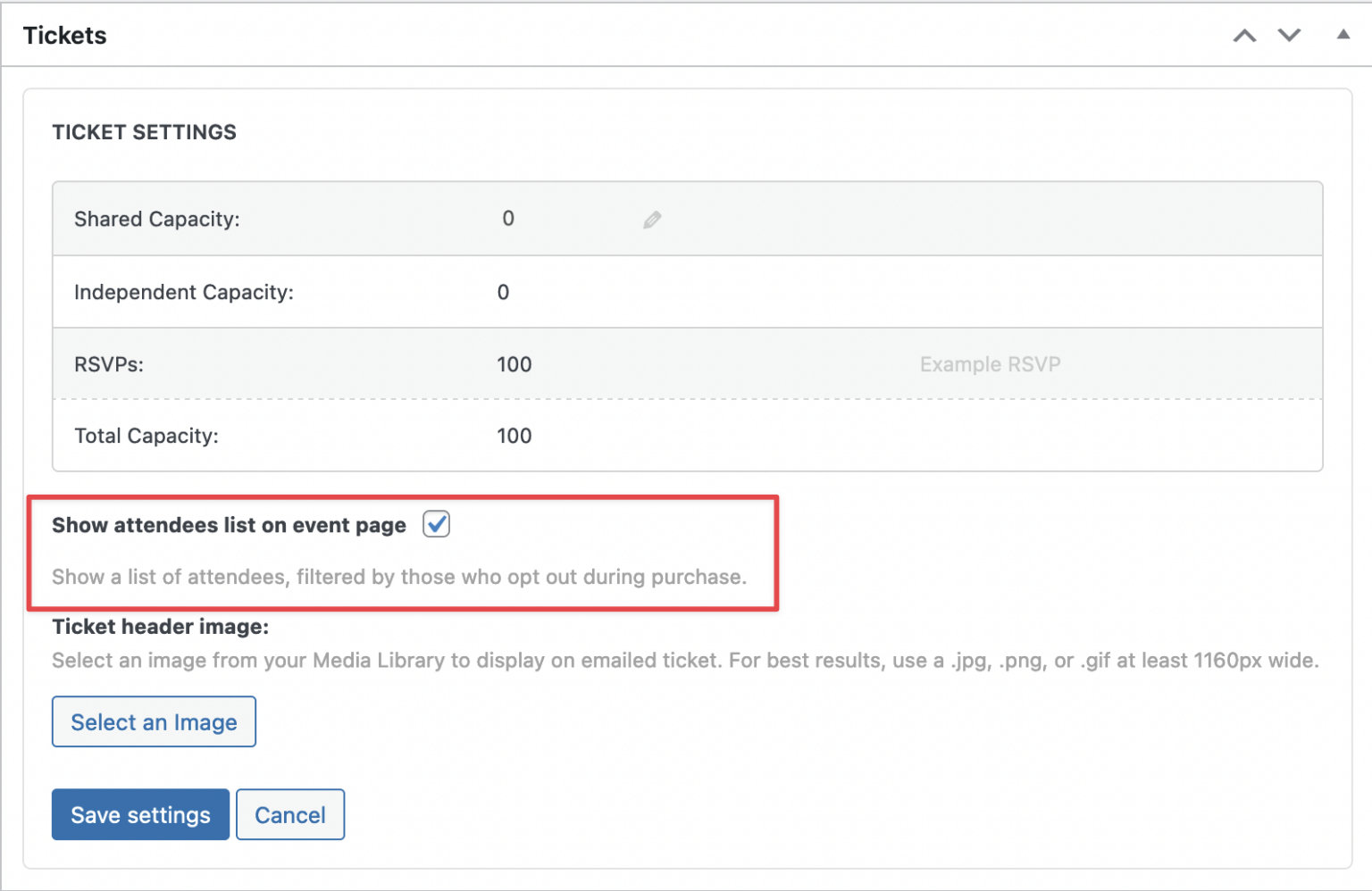 Public Attendee List - Knowledgebase