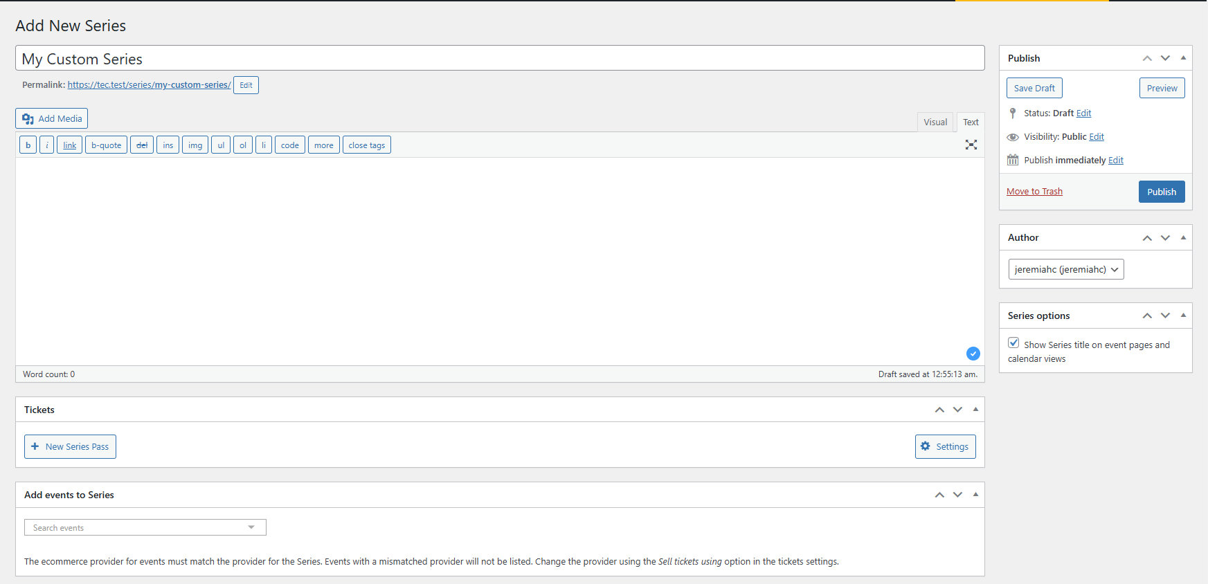 Series Passes - Knowledgebase