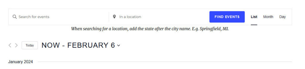 How Location Search Works in Events Calendar Pro - Knowledgebase