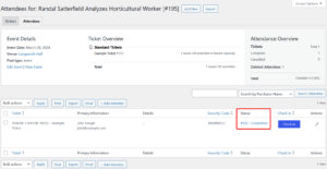Public Attendee List Knowledgebase