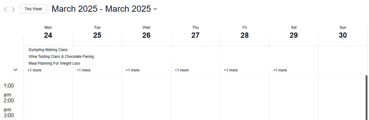 Changing the Number of Multi-day Events Visible in Week View - Knowledgebase