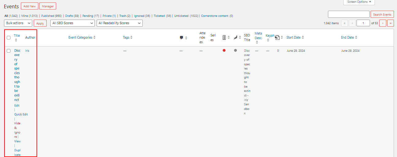 Resolving Compressed Event Columns in the Backend - Knowledgebase