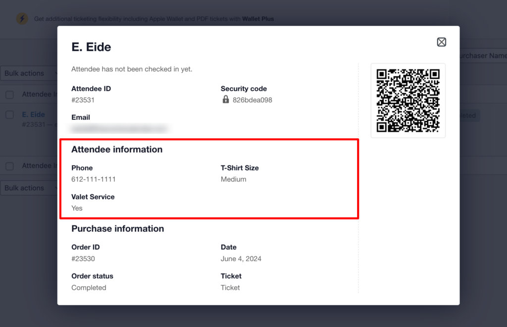 Managing Orders and Attendees - Knowledgebase