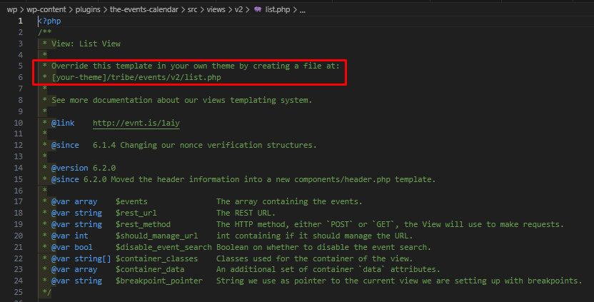 Understanding Template hierarchy in calendar views - Knowledgebase