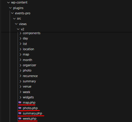 Understanding Template hierarchy in calendar views - Knowledgebase