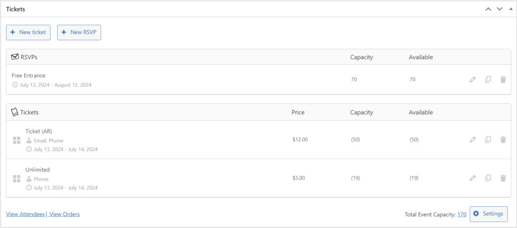 Attendee Registration Settings - Knowledgebase