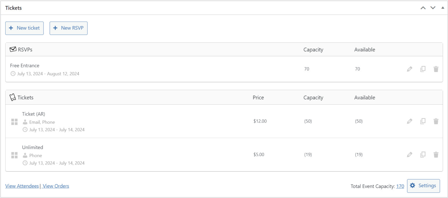 Attendee Registration Settings - Knowledgebase