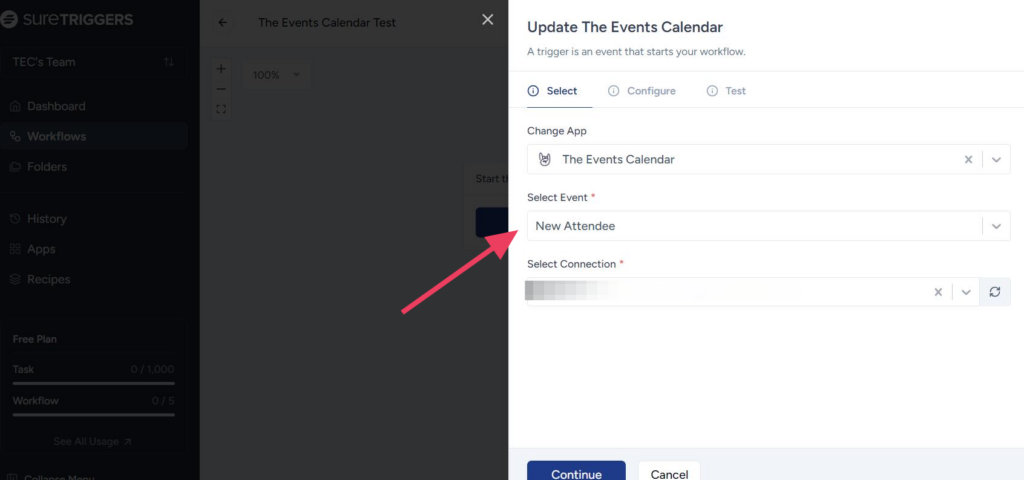SureTriggers integration with The Events Calendar - Knowledgebase