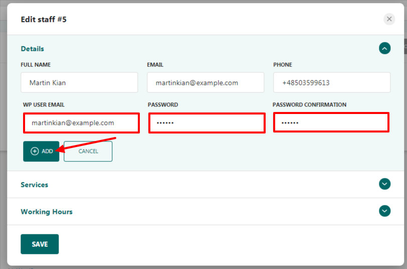 Bookit services and staff - Knowledgebase