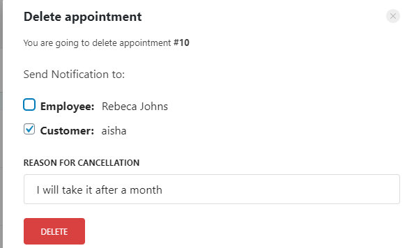 Approve, reject, edit, and delete appointments in Bookit - Knowledgebase