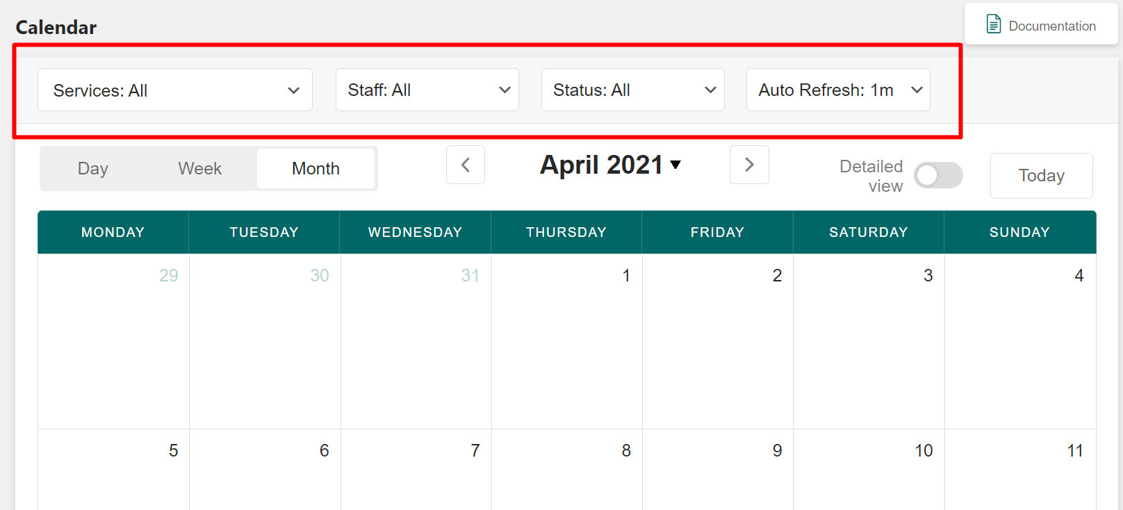 Bookit admin calendar - Knowledgebase