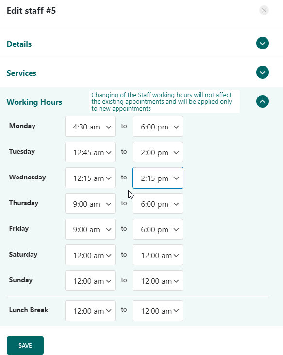 Bookit services and staff - Knowledgebase