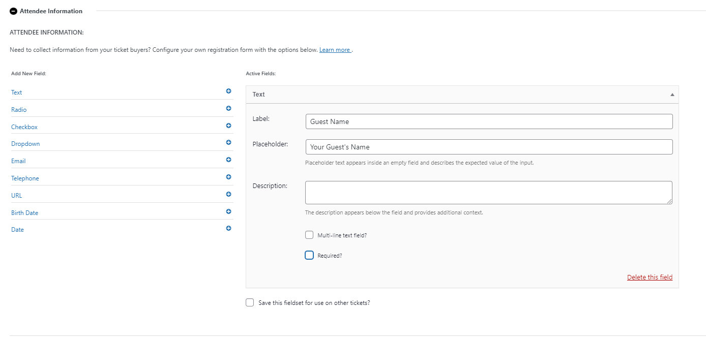 Getting the names of additional guests on the RSVP form - Knowledgebase