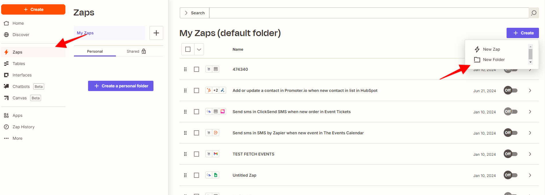 Creating a Zap - Knowledgebase