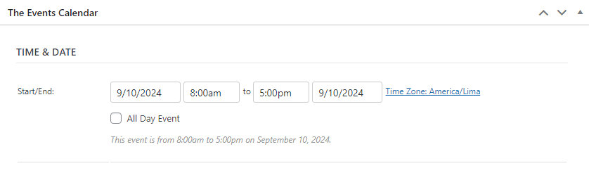 How to customize the default Start and End Times for New Events in the Events Calendar ...