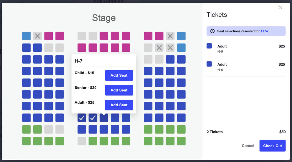 Using Seating with Event Tickets - Knowledgebase