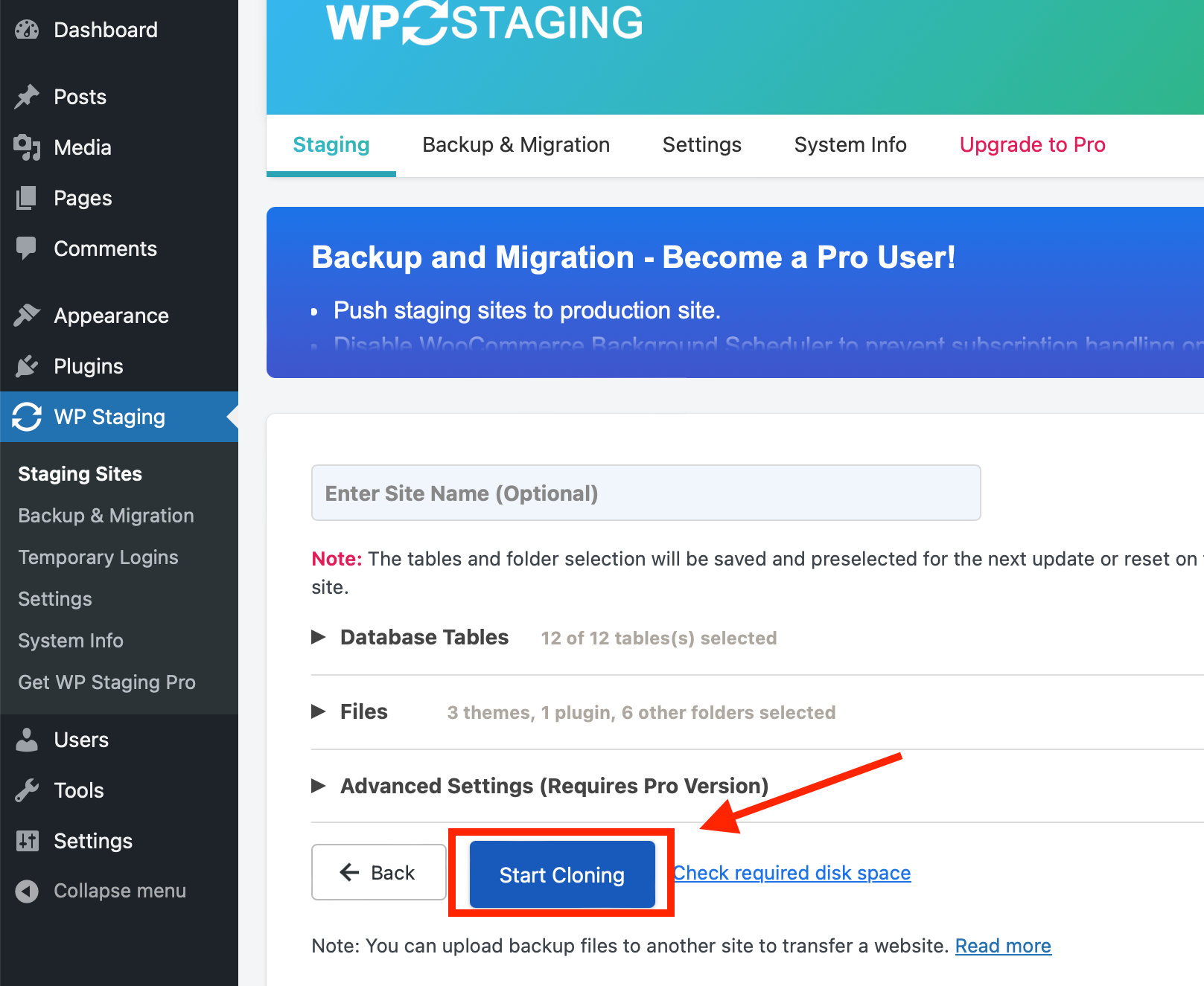 How to Set Up a Staging Site for your WordPress Website with WP Staging Plugin - Knowledgebase