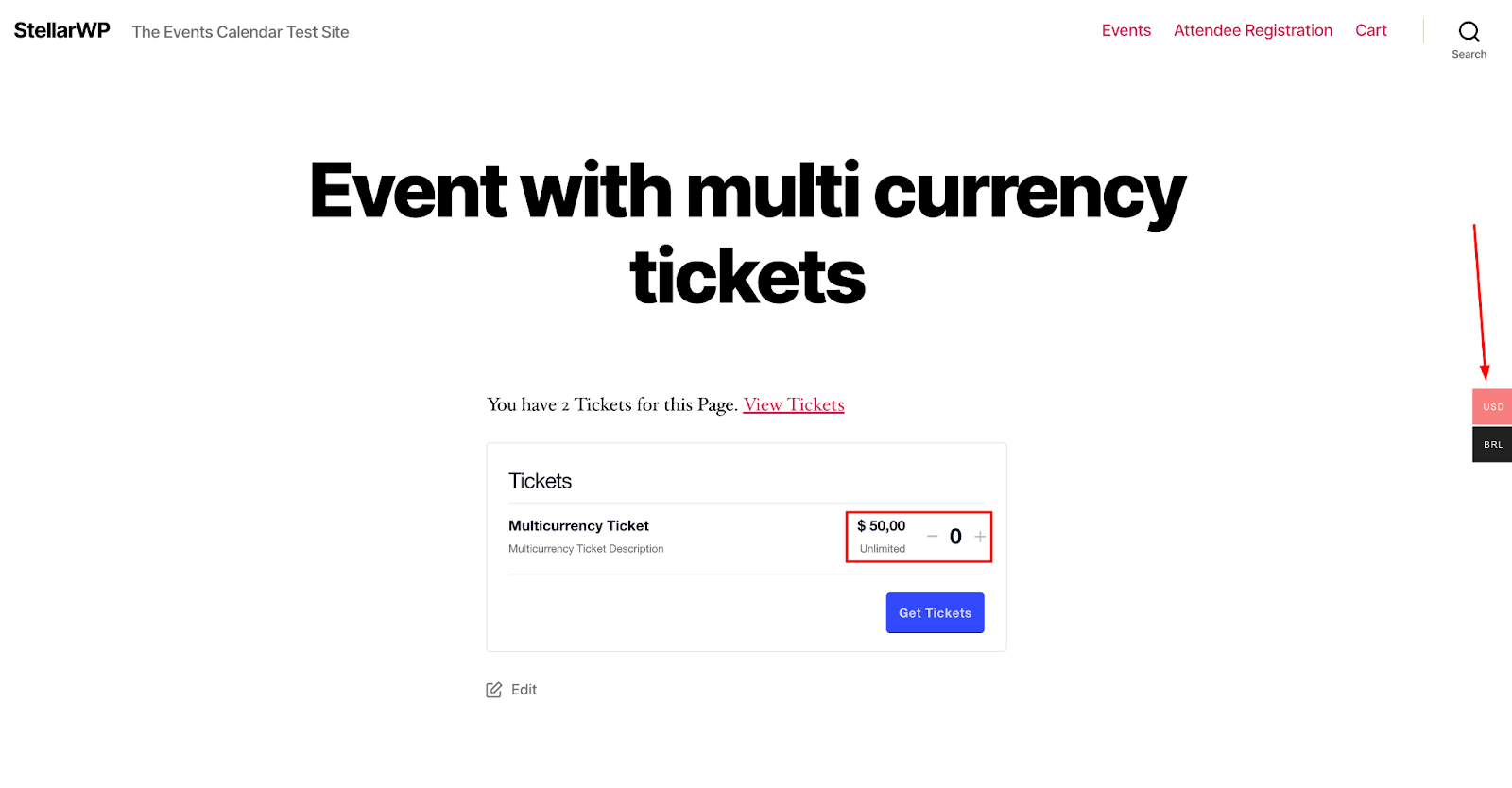 Creating multi-currency tickets with WooCommerce and Event Ticket Plus - Knowledgebase