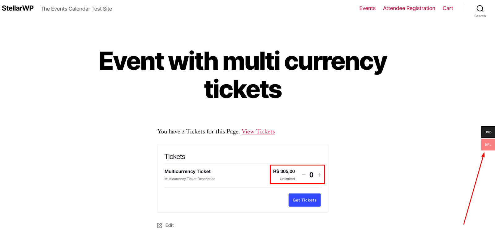Creating multi-currency tickets with WooCommerce and Event Ticket Plus - Knowledgebase