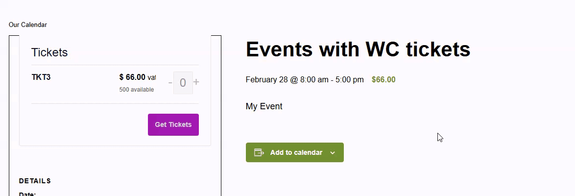 How to limit to 1 ticket per purchase using WooCommerce with Event Ticket Plus - Knowledgebase
