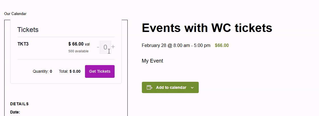 How to limit to 1 ticket per purchase using WooCommerce with Event Ticket Plus - Knowledgebase