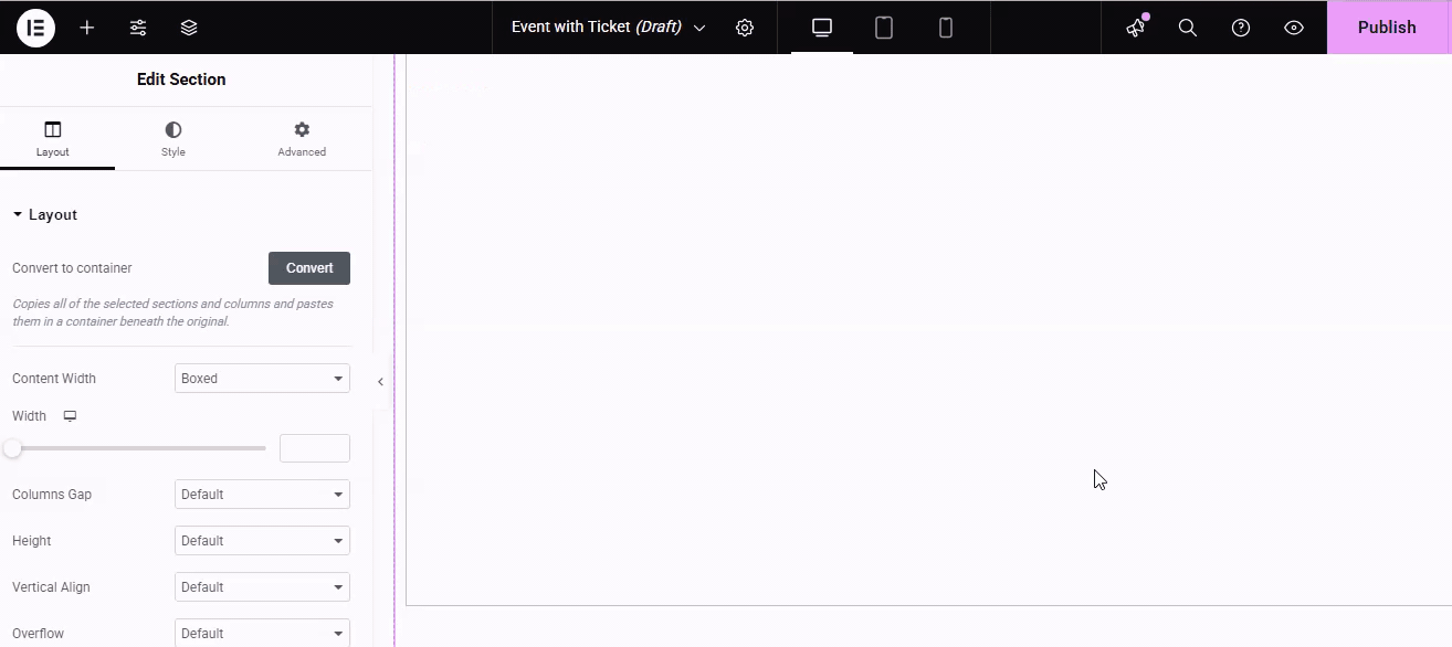 Display Event Tickets on Event pages when using Elementor Single template - Knowledgebase
