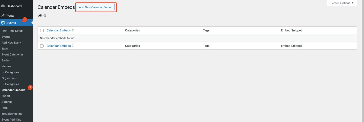 How To Configure Event Calendar Embeds Knowledgebase