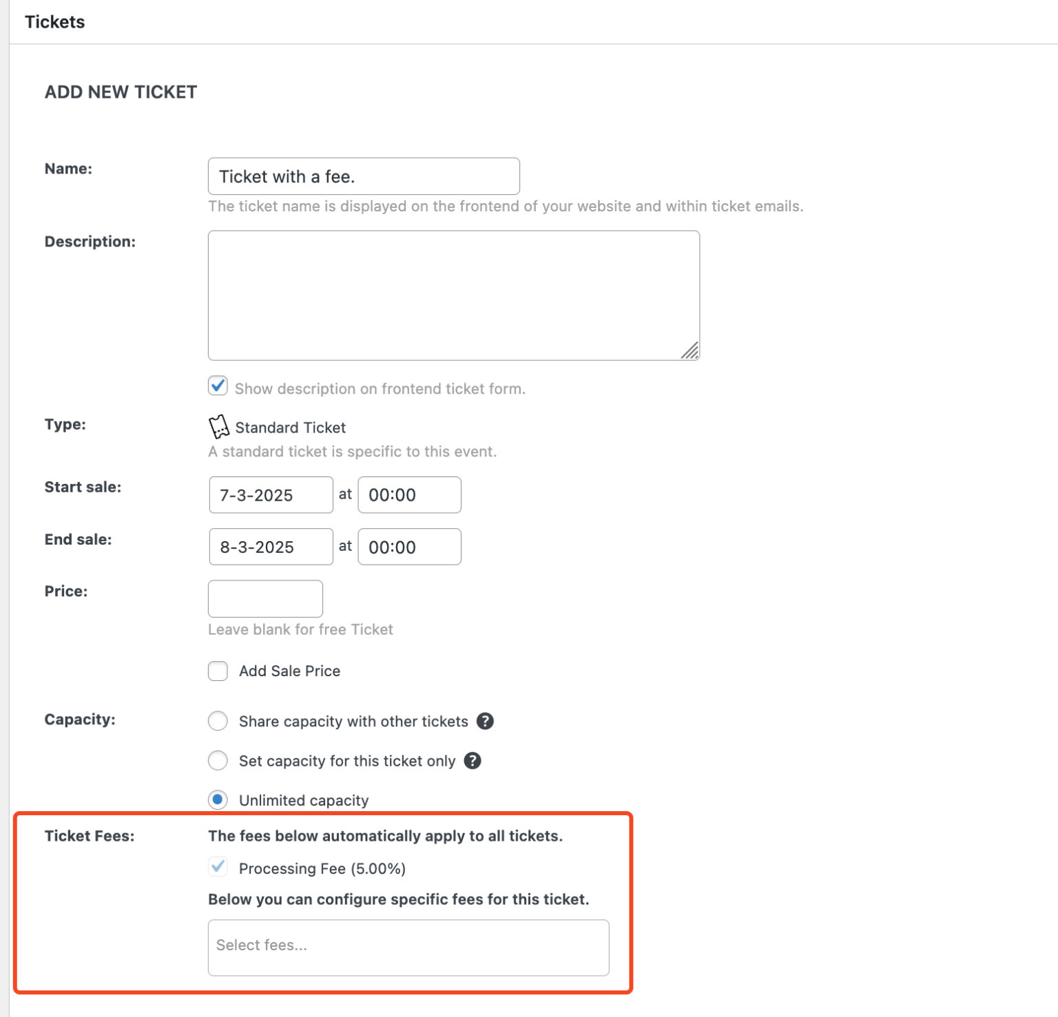 How to Use the Booking Fees Feature in Event Tickets - Knowledgebase