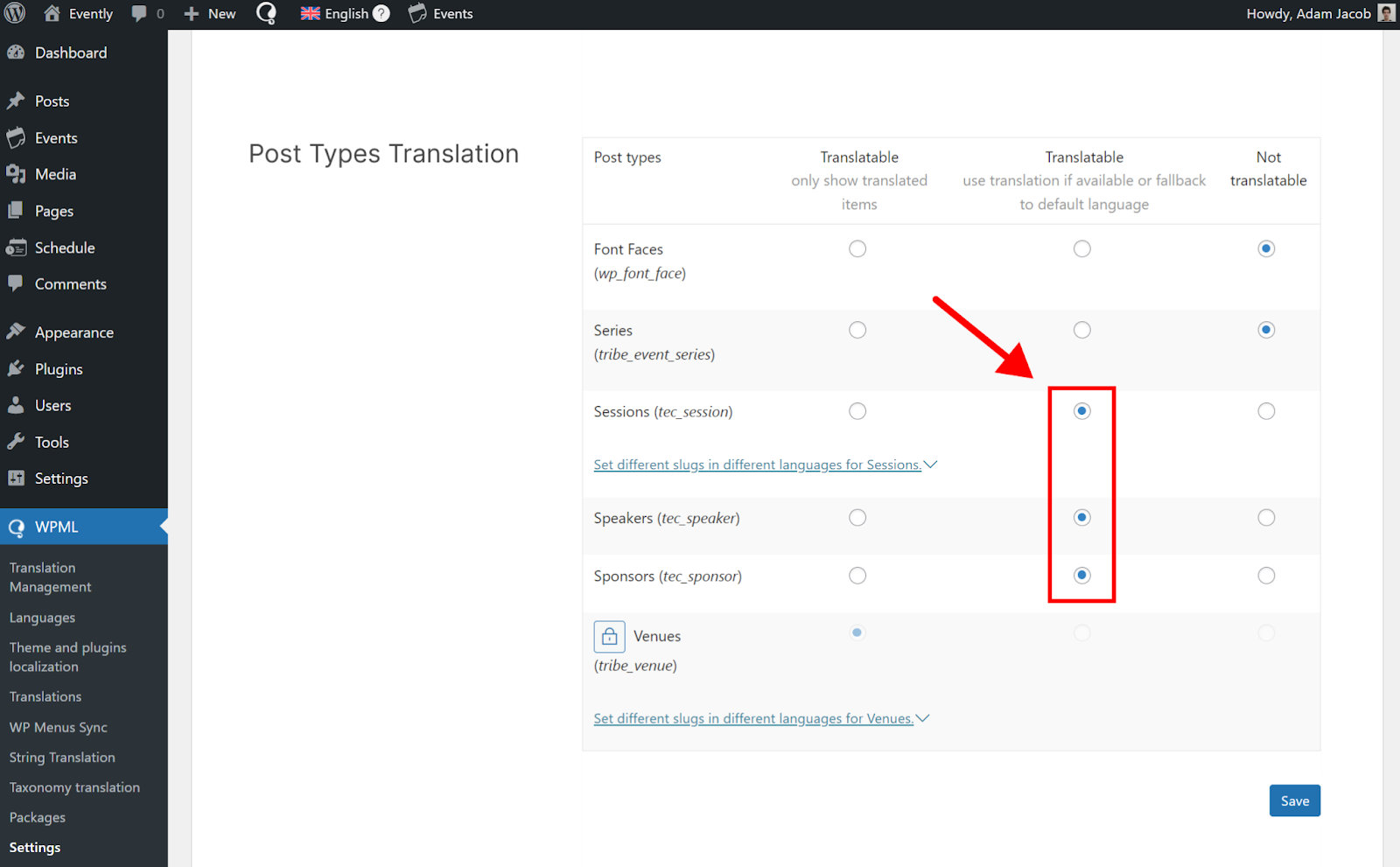 WPML Configuration - Knowledgebase