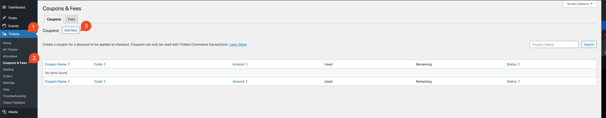 How to Add Coupons for Tickets with Tickets Commerce - Knowledgebase