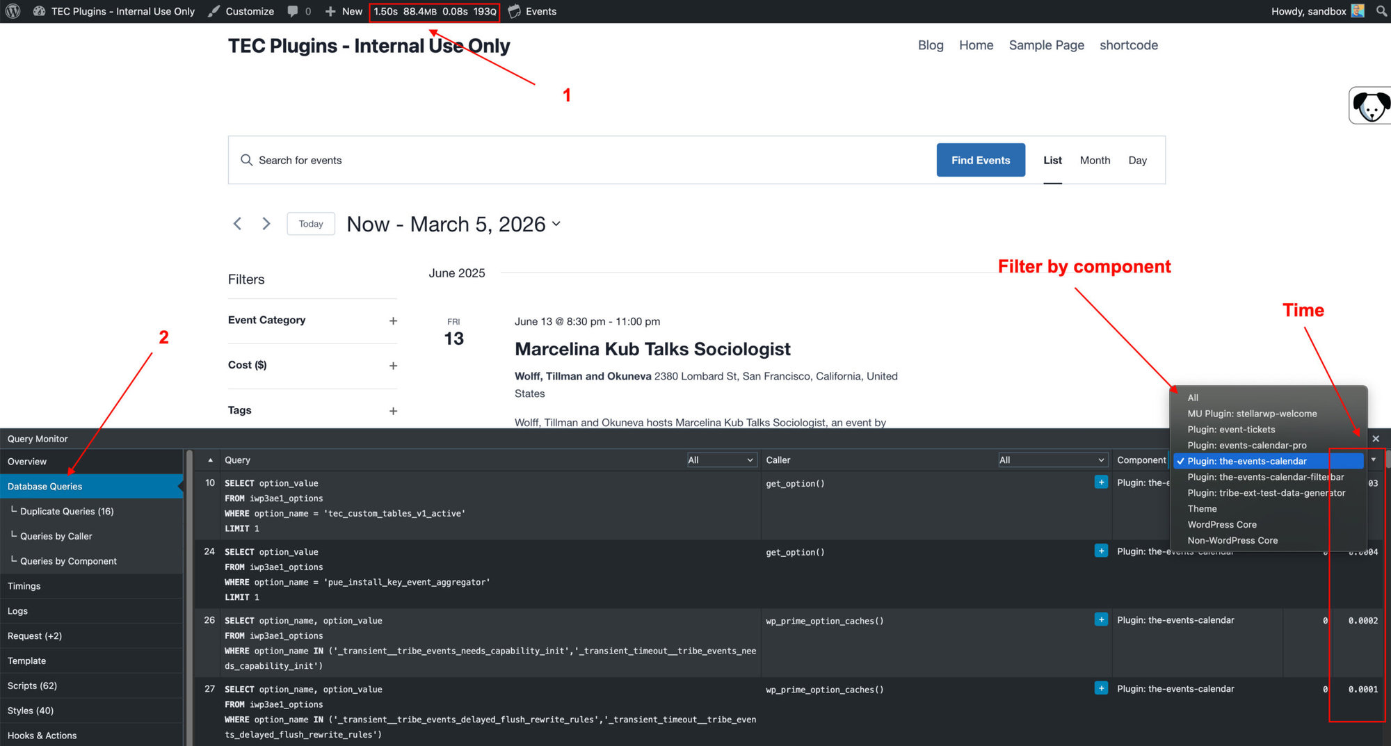 How to find and share slow database queries in WordPress - Knowledgebase