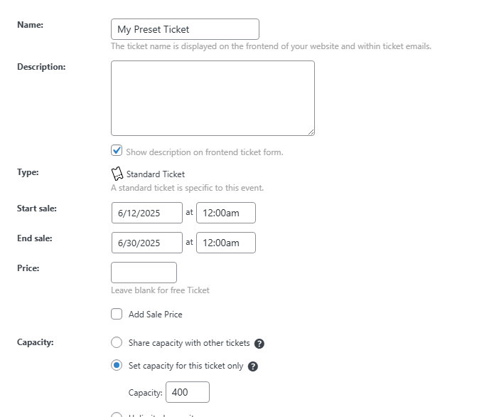 Getting Started with Ticket Presets - Knowledgebase