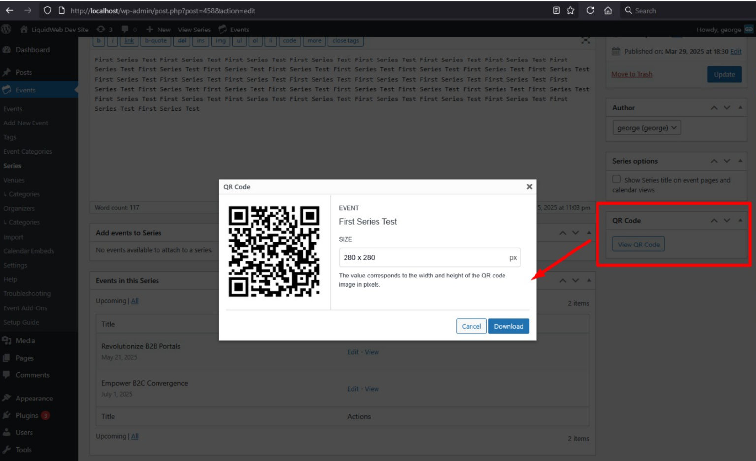 Getting Started with Events QR Code - Knowledgebase