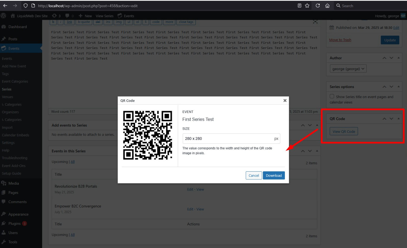 Getting Started with Events QR Code - Knowledgebase