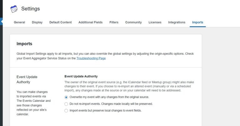 How to Optimize Imports with Event Aggregator: Google, iCal, Meetup, CSV - Knowledgebase